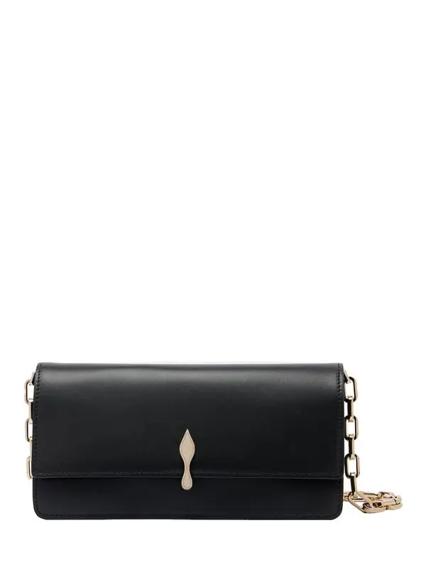 CHRISTIAN LOUBOUTIN Bettina Leather Clutch - Black