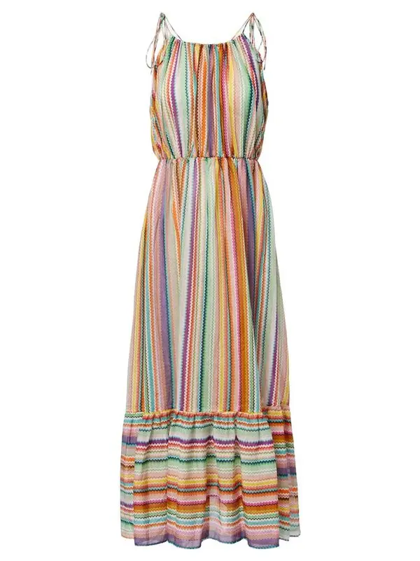 Missoni Zigzag Cotton And Silk Maxi Dress - Multicoloured