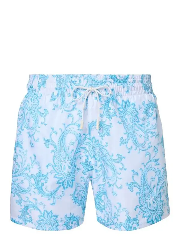Etro Paisley Swim Trunks - Blue