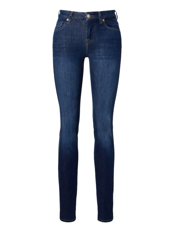 7 For All Mankind Kimmie Straight Jeans - Blue