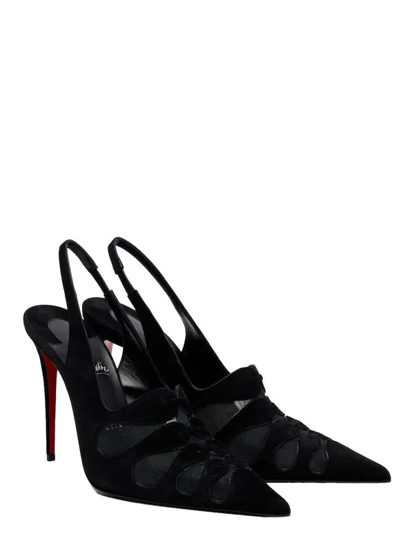 CHRISTIAN LOUBOUTIN Circus Max Slingback Pumps - Black
