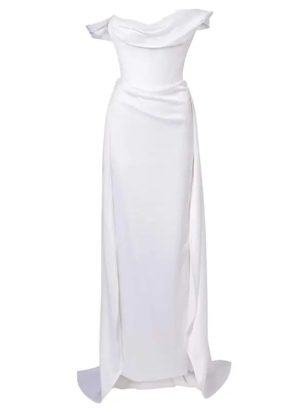 VIVIENNE WESTWOOD Bridal Nova Grace Satin Bustier Gown - White