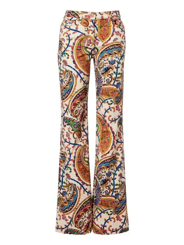 Etro High-rise Bootcut Jeans - Multicoloured