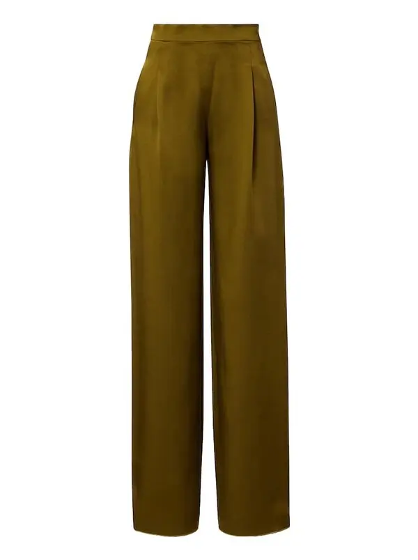 Max Mara Cono Wide-leg Pants - Green