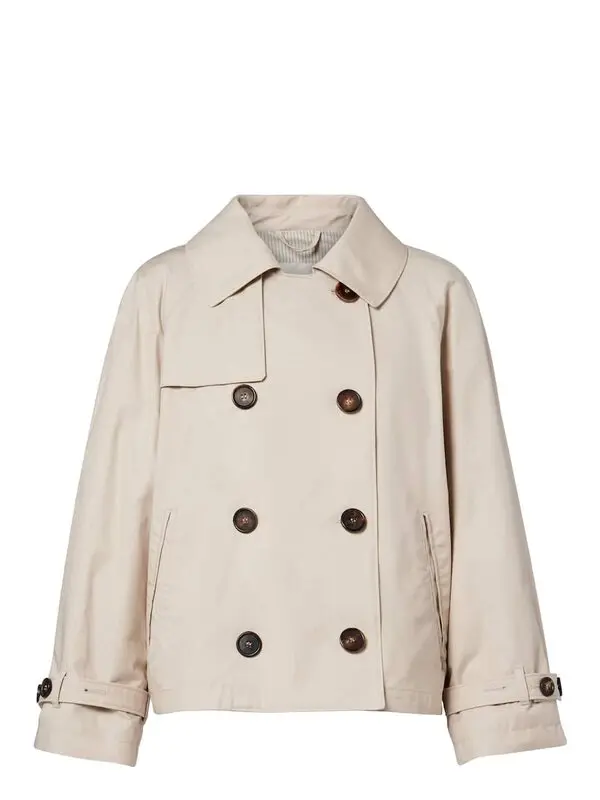 Max Mara The Cube Tesoro Cotton-blend Twill Jacket - Beige
