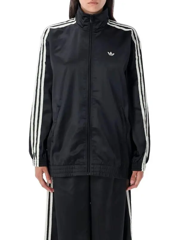 Adidas Originals By Alexander Wang Satin Firebird Track Jacket - Black