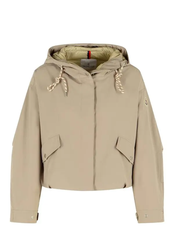 Moncler Eucalyptus Polyester Blend Jacket - Beige