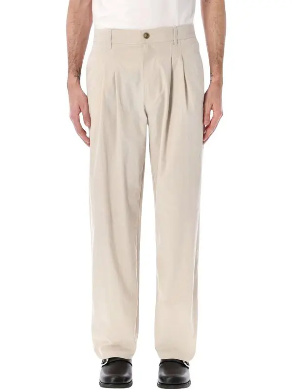 Isabel Marant Yostin Cotton Trousers - Beige