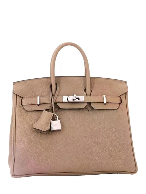 Hermès Birkin 25 Togo Handbag With Palladium Hardware - Neutrals