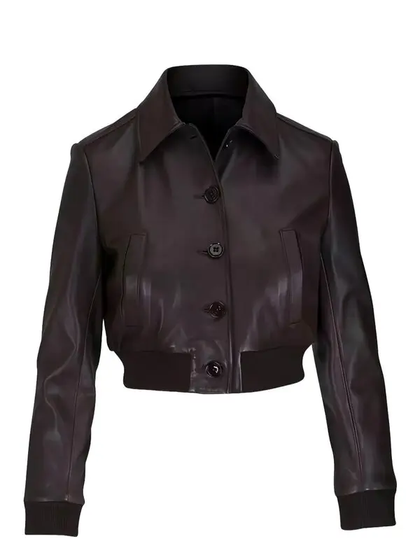 Dorothee Schumacher Collared Cropped Jacket - Brown