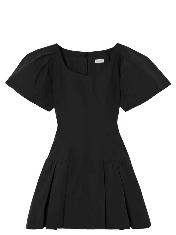 Simkhai Hattie Pleated Mini Dress - Black