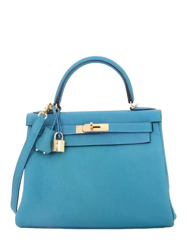 Hermès Kelly 28 Satchel - Blue