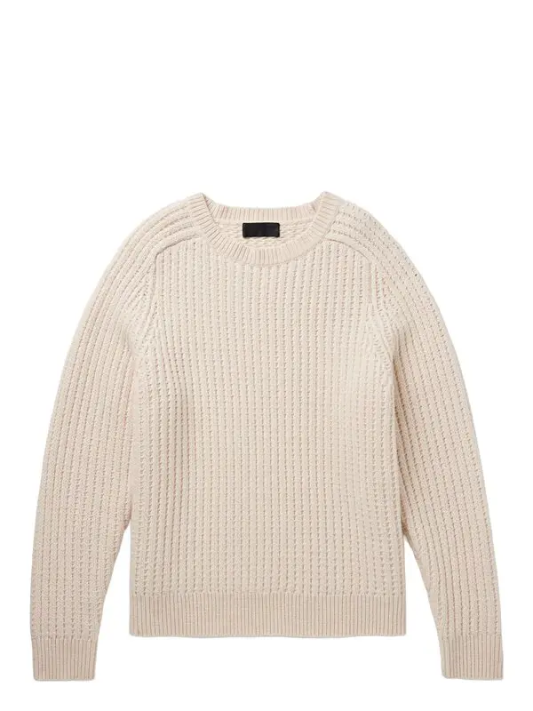 NILI LOTAN Demitry Open-knit Sweater - Ivory