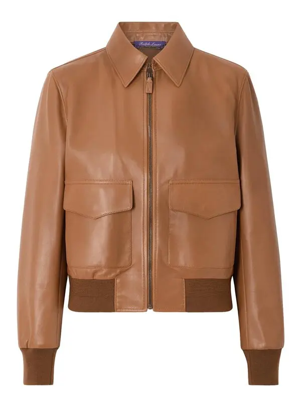 Ralph Lauren Sullivan Leather Jacket - Brown