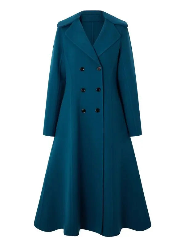 Alaïa Double-breasted Wool Coat - Blue