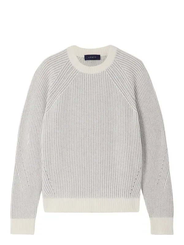 Sease Arlo Dinghy Ribbed Cashmere Sweater - Gray