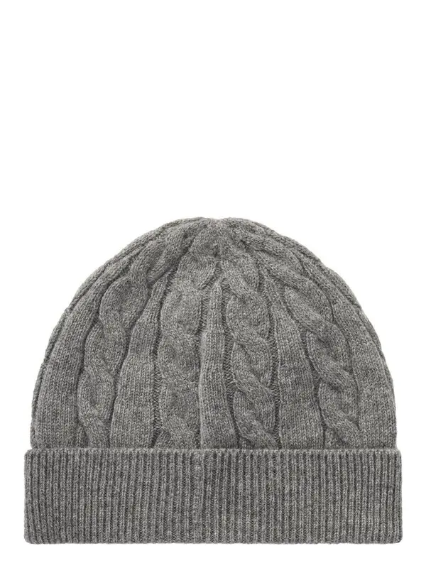 Loro Piana Cedar Cable-knit Cashmere Beanie - Gray