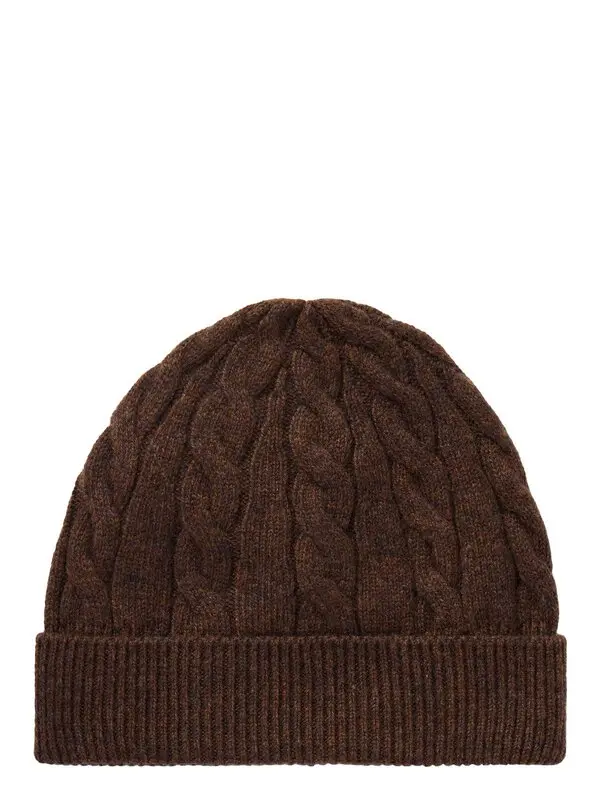 Loro Piana Cedar Cable-knit Cashmere Beanie - Brown