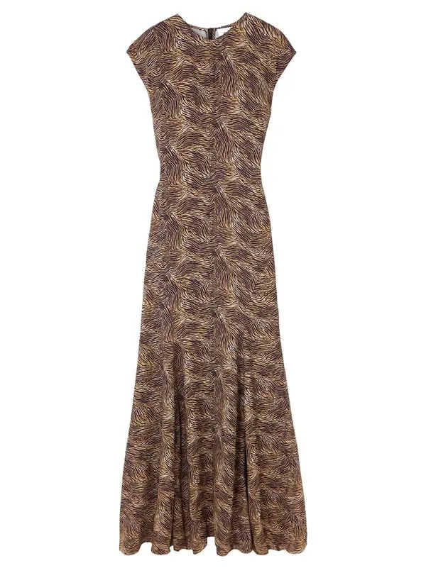Tove Vanja Zebra-print Maxi Dress - Animal Print