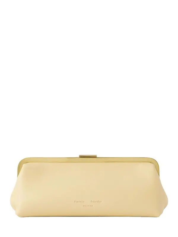 Proenza Schouler Amory Leather Clutch - Cream