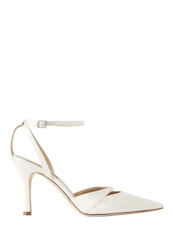 DANIELLE FRANKEL Josie Satin Pumps - Neutrals