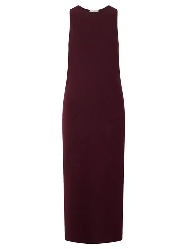 HIGH SPORT Devin Wool-blend Midi Dress - Burgundy