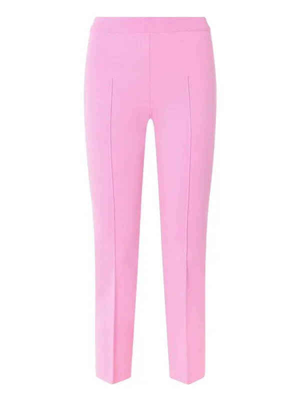 HIGH SPORT Louis Cropped Wool-blend Slim-leg Pants - Pink