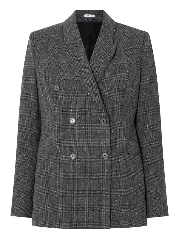 Alexander McQueen Double-breasted Wool Blazer - Gray