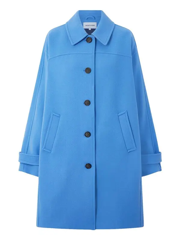 Veronica Beard Laurent Wool-blend Tailored Coat - Blue