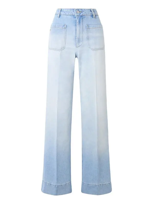 Victoria Beckham Alina High-rise Wide-leg Jeans - Blue