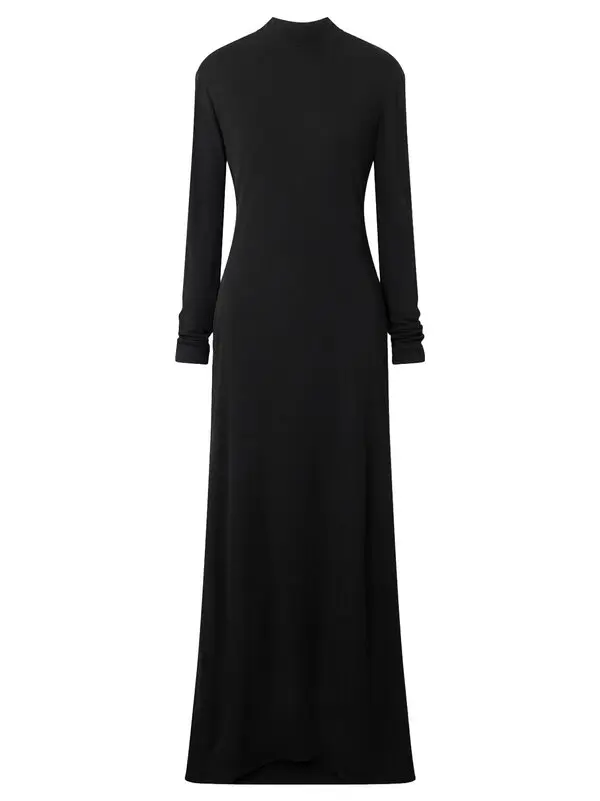TOM FORD Open-back Crepe-jersey Gown - Black