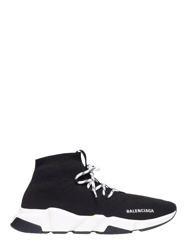 Balenciaga Speed Trainer Lace-up Sneakers - Black