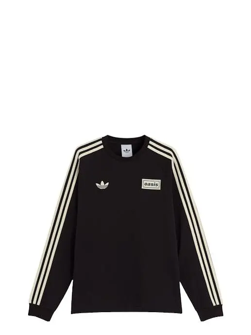 Adidas Tour 3stripes Longsleeve Tee Shirt - Black