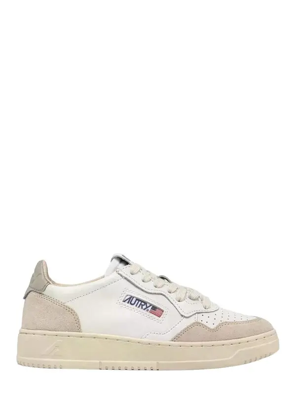 AUTRY Logo-patch Low-top Sneakers - White