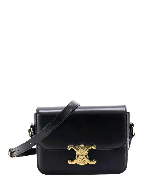 Celine Triomphe Teen Crossbody Bag - Black