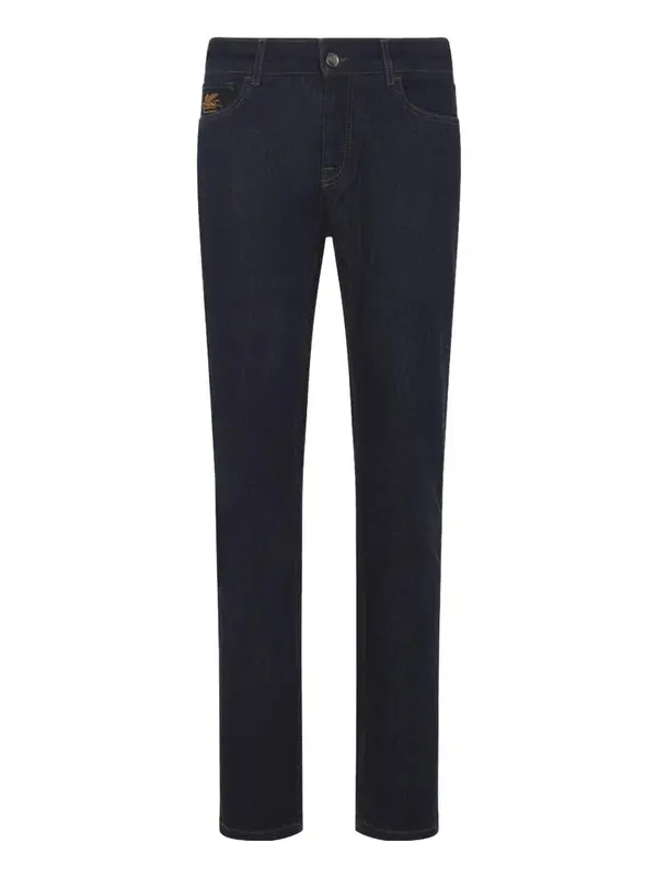 Etro Roma Dark Cotton Jeans - Blue