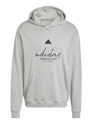 Adidas French Terry Hoodie - Medium Grey Heather