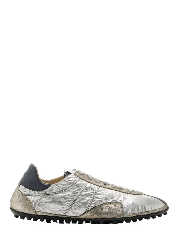 MAISON MARGIELA Sprinters Lame Sneakers - Silver
