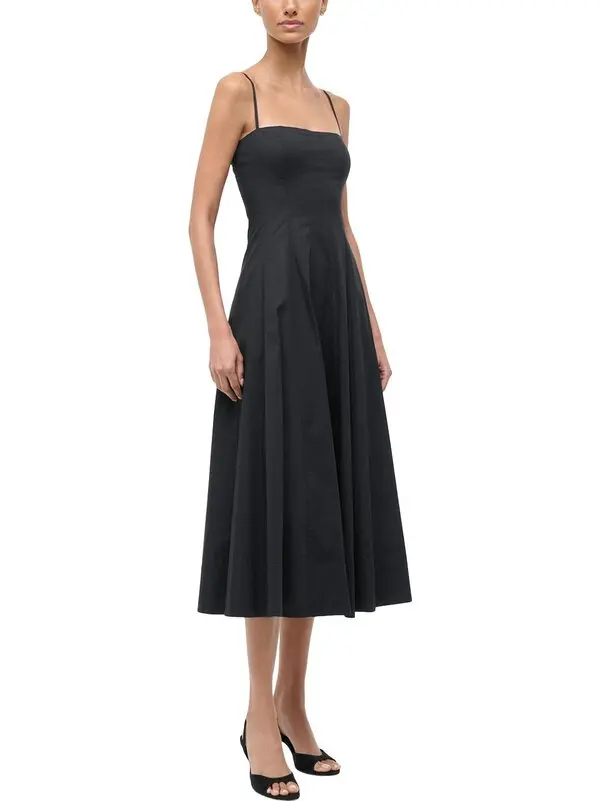Staud Wylie Midi Dress - Black