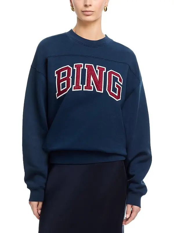ANINE BING Trenton Sweatshirt - Dark Blue