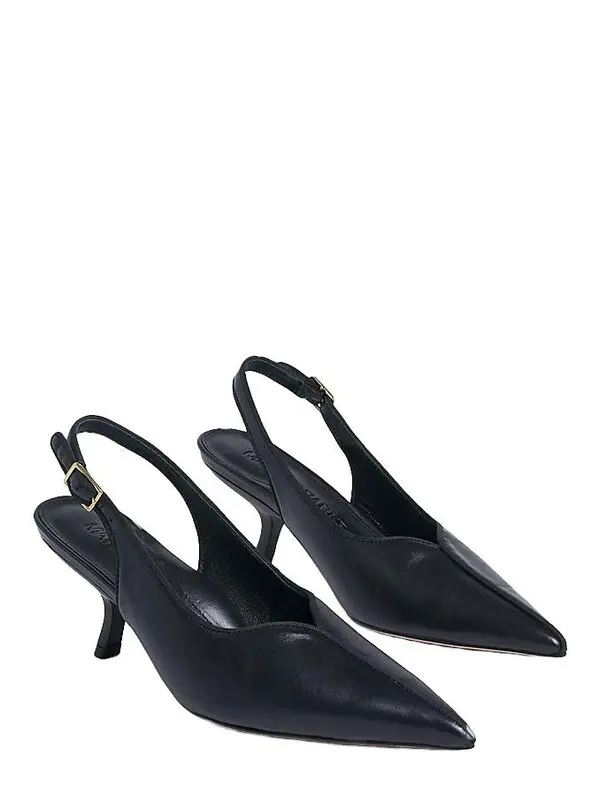 Marion Parke Nappa Cynthia Slingback Pumps - Black