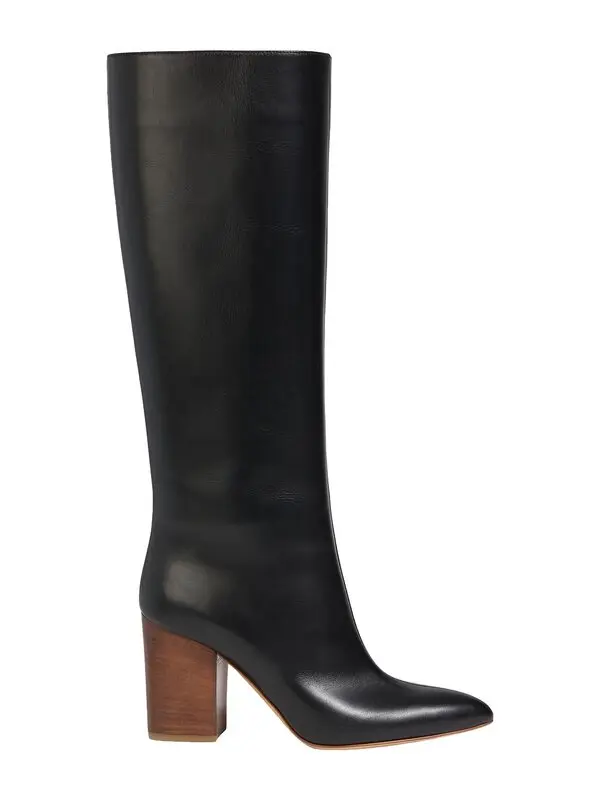 Gabriela Hearst Sascha Leather Knee Boots - Black