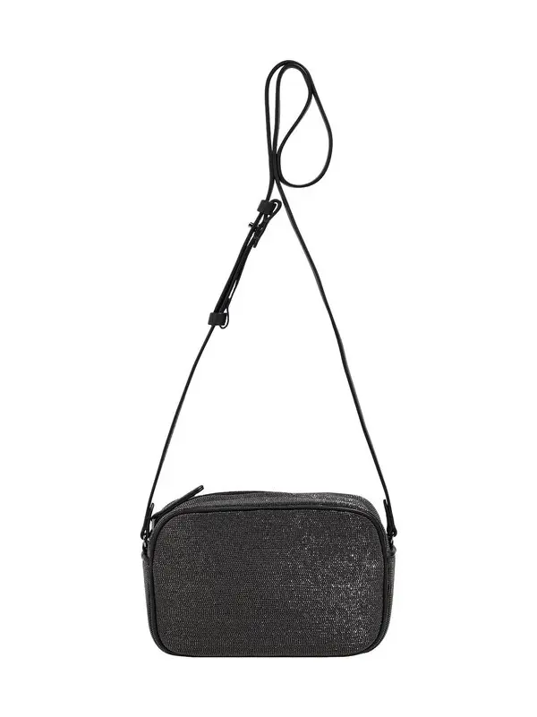Brunello Cucinelli Leather Shoulder Bag - Black