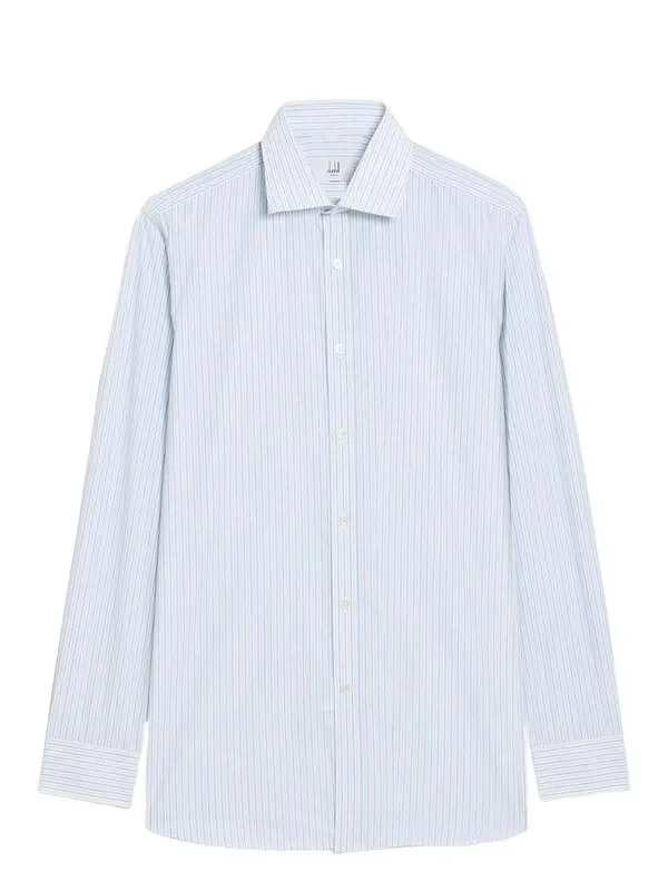 Dunhill Striped Cottonpoplin Shirt - Sky Blue