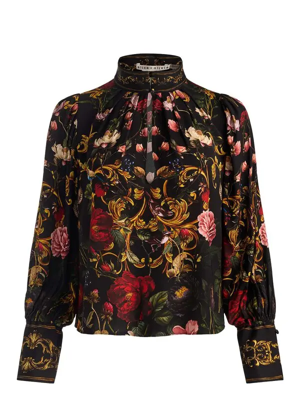 Alice + Olivia Marion Floral Blouse - Evermine