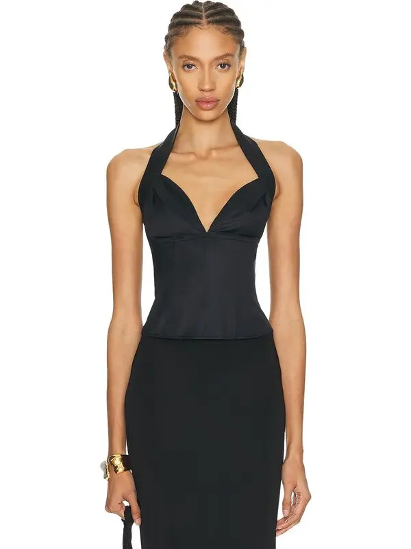 Lpa Kaia Halterneck Top - Black