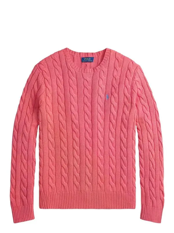 Polo Ralph Lauren Cable-knit Embroidered Sweater - Pink
