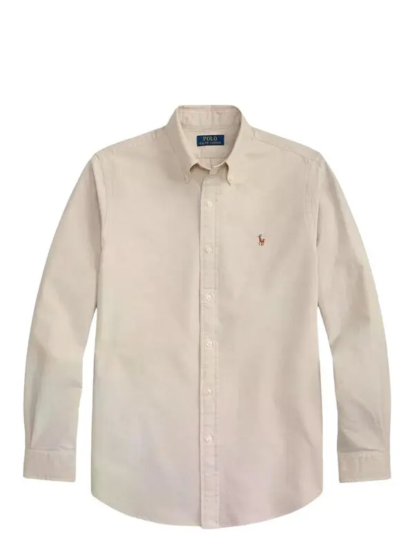 Polo Ralph Lauren The Iconic Oxford Embroidered Shirt - Neutrals