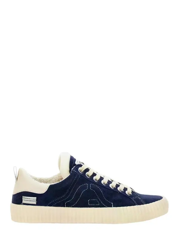 SPRINGA Suede Embroidered Sneakers - Blue