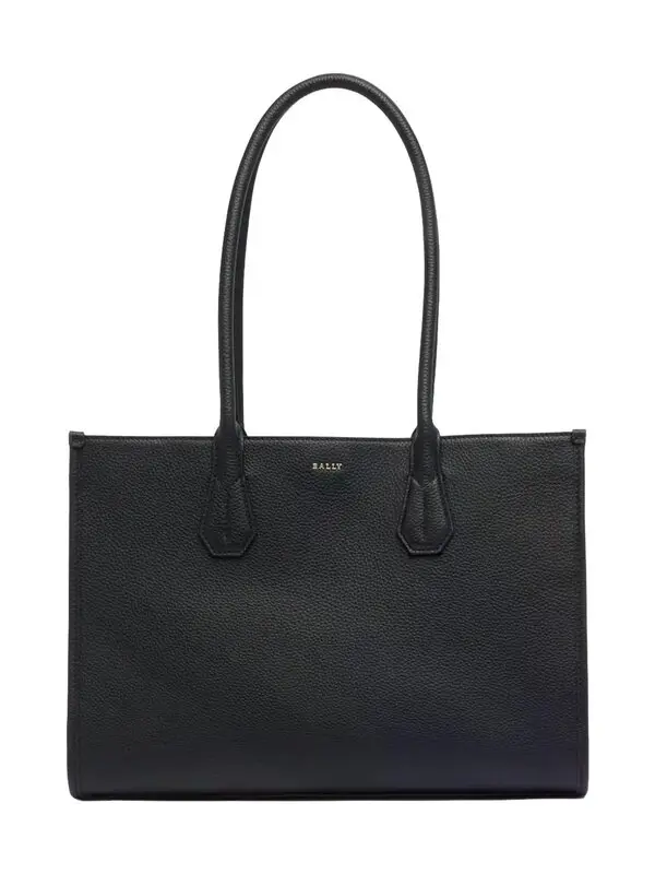 Bally Grained Leather Tote - Black